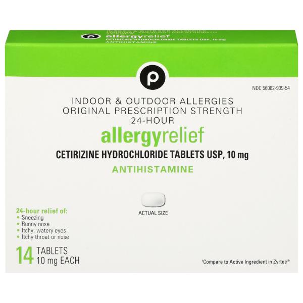 Publix Allergy Relief, 24-Hour, Tablets | Publix Super Markets