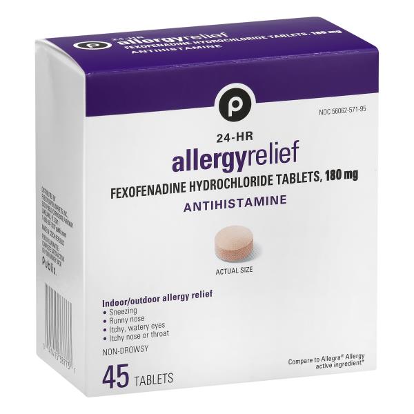 Publix Allergy Relief, 24-Hr, 180 mg, Tablets | Publix Super Markets