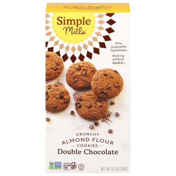 Simple Mills Cookies, Almond Flour, Double Chocolate, Crunchy | Publix ...