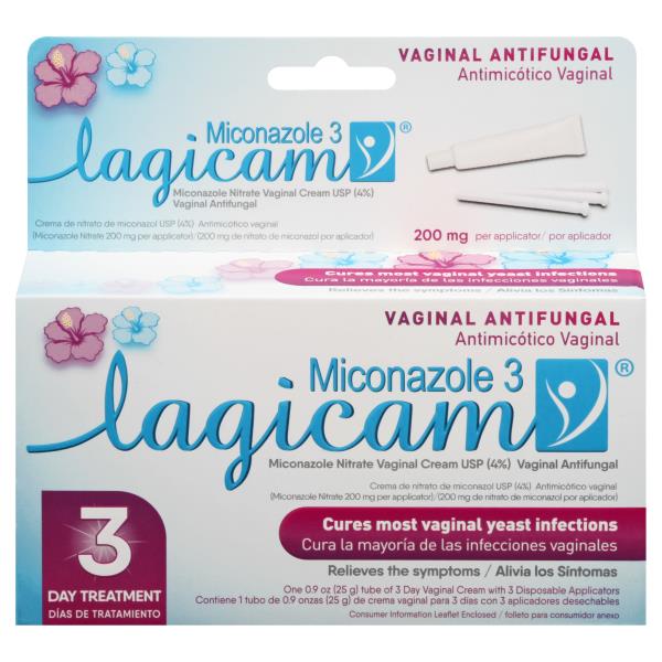 Lagicam Vaginal Antifungal, Miconazole 3, 200 mg | Publix Super Markets