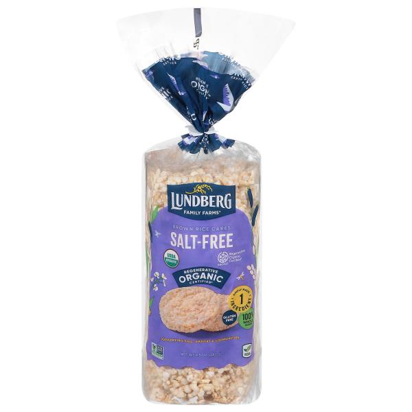 Lundberg Family Farms Organic Salt-Free Brown Rice Cakes | Publix Super ...