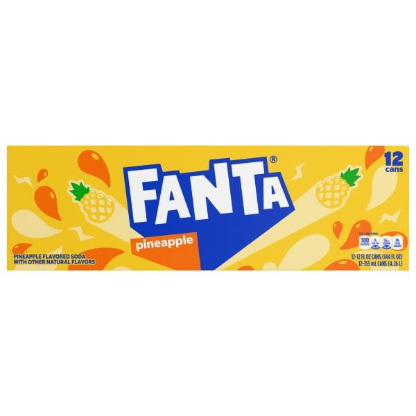 Fanta Soda, Pineapple, 12 Cans | Publix Super Markets