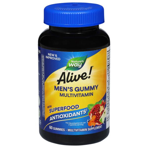 Nature's Way Alive! Multivitamin, Men's Gummy, Gummies | Publix Super ...