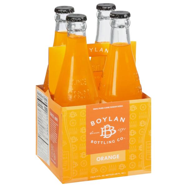 Boylan Bottling Soda, Cane Sugar, Orange, 100% Pure | Publix Super Markets