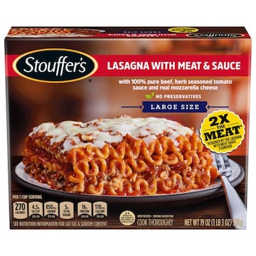 how to cook stouffers lasagna family size