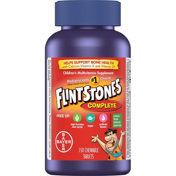 Flintstones Multivitamin, Children's, Complete, Chewable Tablets ...