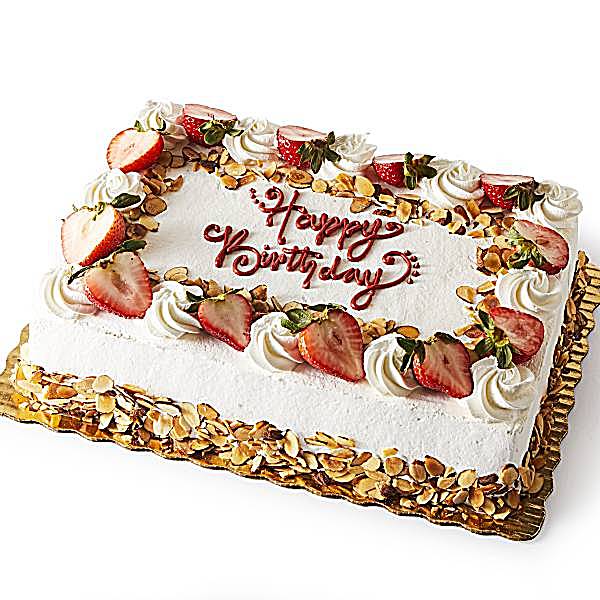 1/4 Sheet Vanilla Almond Cream Cake | Publix Super Markets