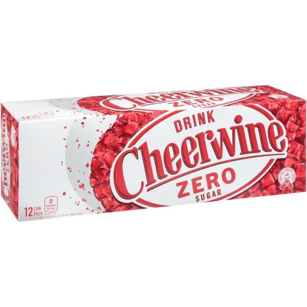 Cheerwine Soda, Zero Sugar, 12 Pack | Publix Super Markets