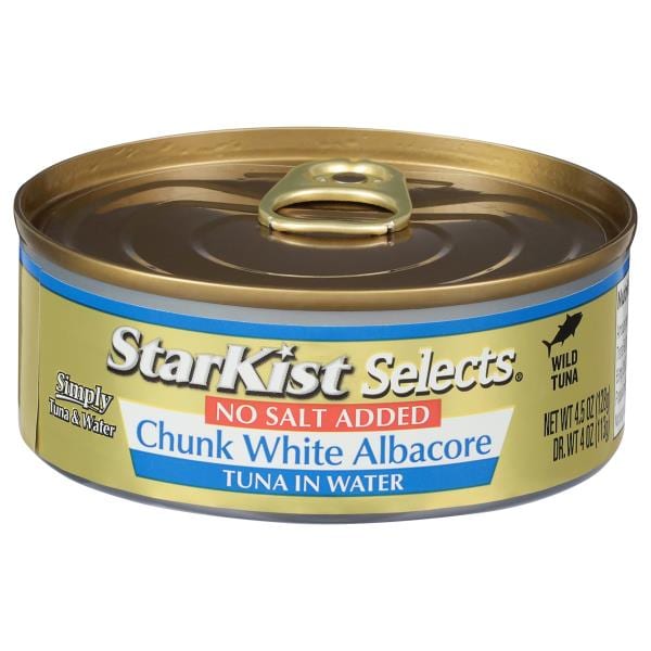 Starkist E.V.O.O. Selects No Salt Added Chunk White Albacore Tuna in ...