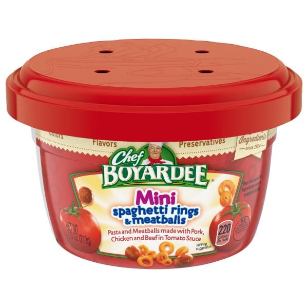 Chef Boyardee Spaghetti Rings & Meatballs, Mini | Publix Super Markets
