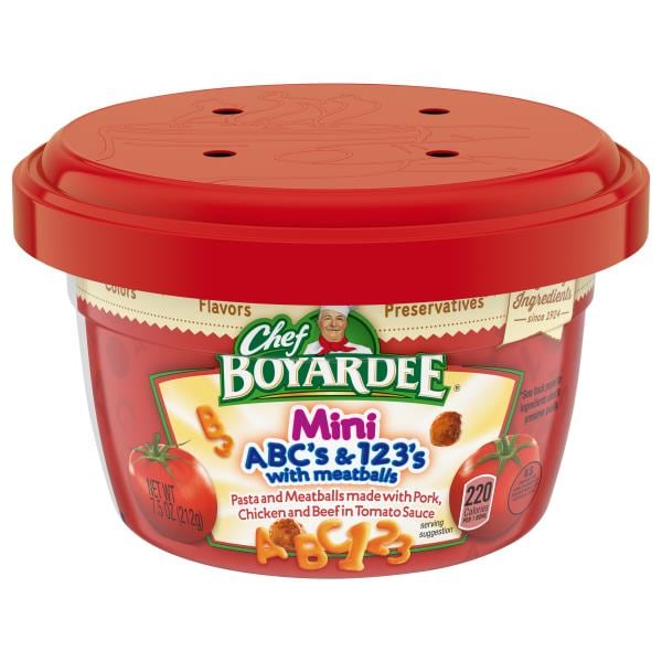 Chef Boyardee ABC's & 123's, Mini | Publix Super Markets