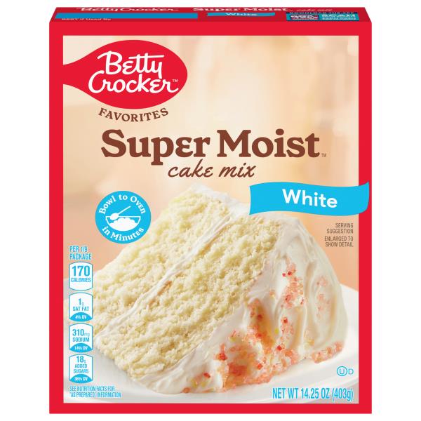 Betty crocker super moist cake mix store