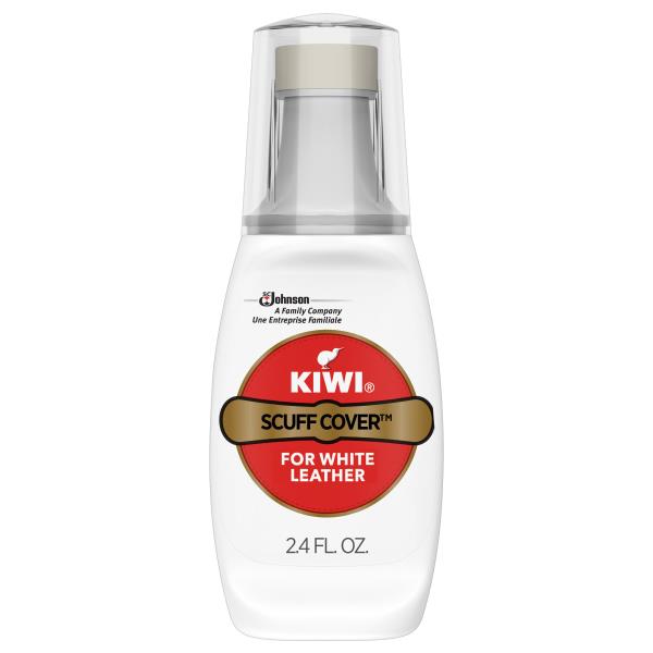 KIWI Scuff Cover, White, 2.4 oz (1 Bottle with Sponge Applicator ...