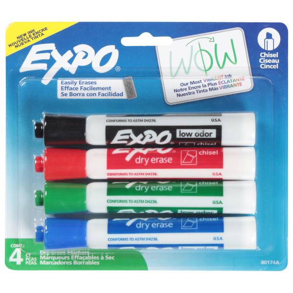 Expo Dry Erase Markers, Assorted Ink, Low Odor | Publix Super Markets