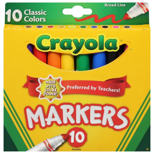 Crayola Markers, Classic Colors, Broad Line | Publix Super Markets