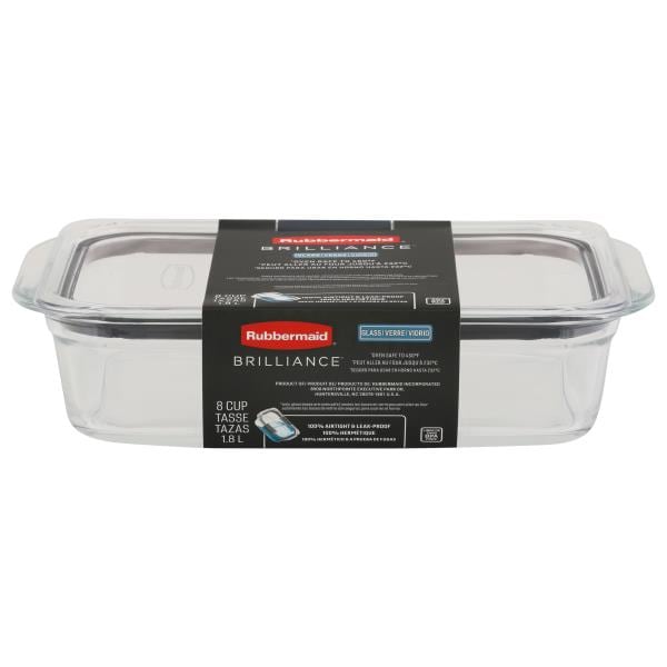 Rubbermaid Brilliance Container, Glass, 8.0 Cup | Publix Super Markets