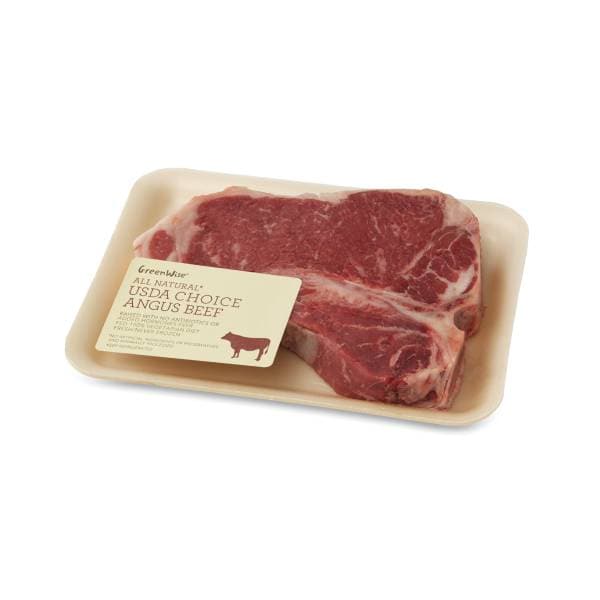 GreenWise Angus T-Bone Steak, USDA Choice Beef Raised Without Antibiotics | Publix Super Markets