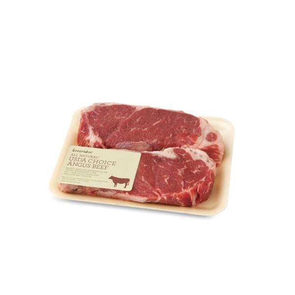 GreenWise Angus New York Strip Steak Bnl, USDA Choice Beef Raised Without Antibiotics | Publix ...