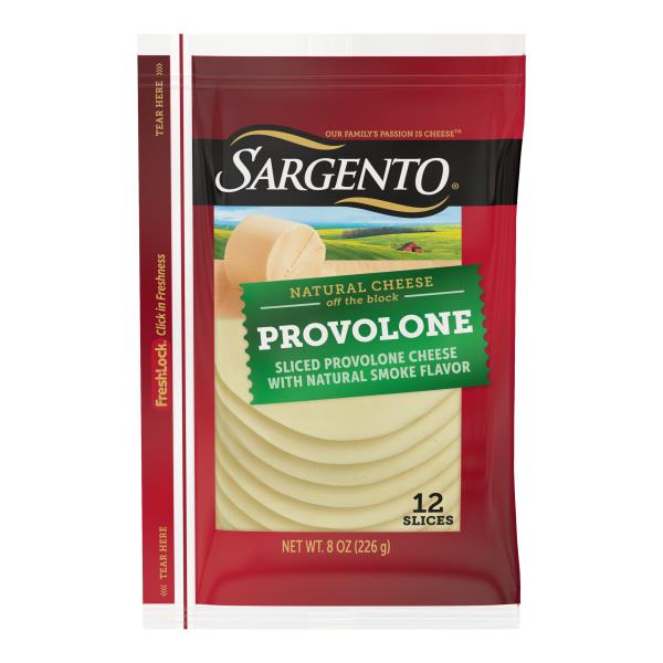 Sargento Sargento® Sliced Provolone Natural Cheese with Natural Smoke ...