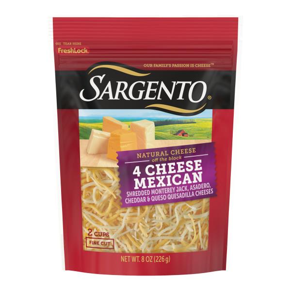 Sargento Sargento® Shredded 4 Cheese Mexican Natural Cheese, Fine Cut ...