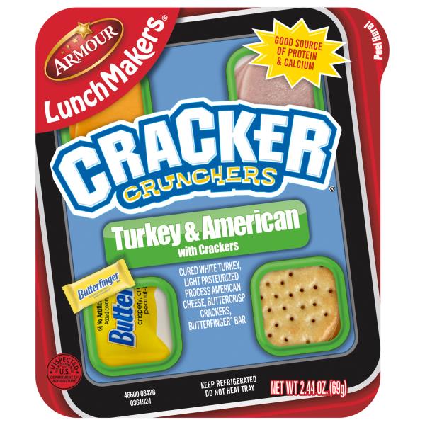 Armour LunchMakers Turkey & American with Crackers Cracker Crunchers ...