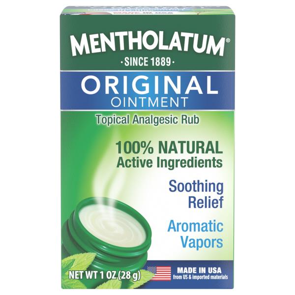 Mentholatum Original Vapor Chest Rub Topical Ointment For Adults & Kids ...