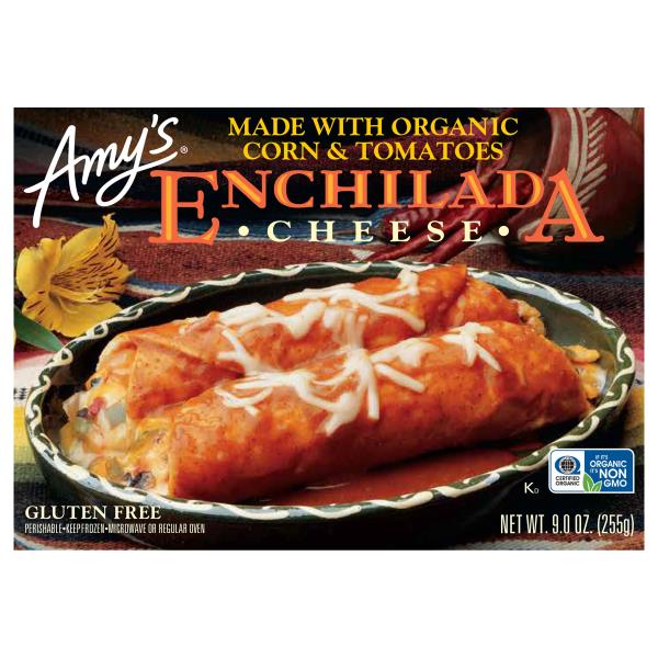 Amy's Frozen Entrées, Cheese Enchilada, Gluten free, 9 oz. | Publix ...