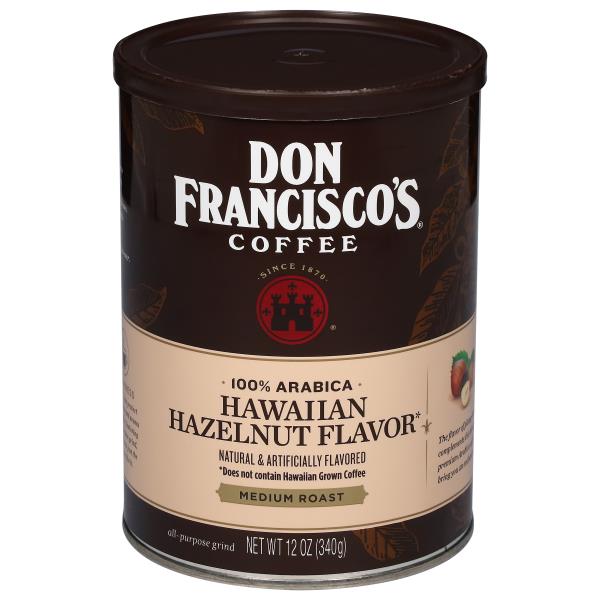 Don Francisco's Coffee, 100% Arabica, Medium Roast, Hawaiian Hazelnut ...