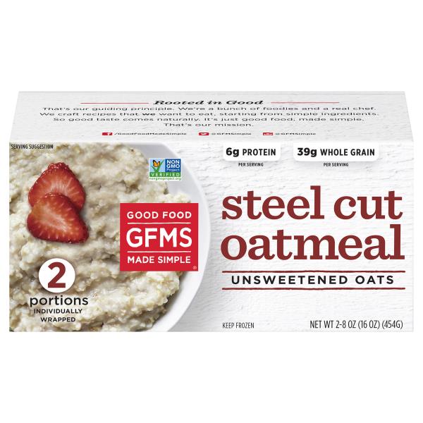 Good Food Made Simple Oatmeal, Steel Cut, Unsweetened Oats | Publix ...