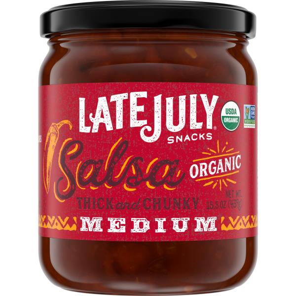 LATE JULY® Snacks Restaurant Style Organic Thick & Chunky Salsa ...