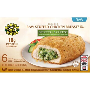 Barber Foods Stuffed Chicken Breasts Broccoli Cheese, 6 Count | Publix ...