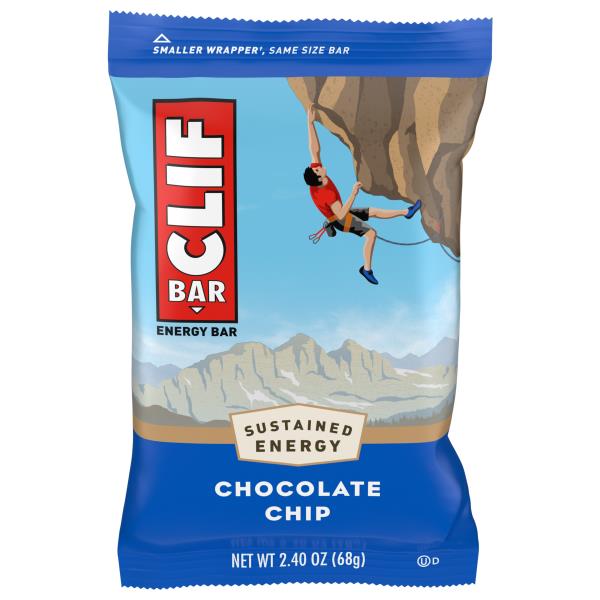 CLIF CLIF BAR - Chocolate Chip - Made with Organic Oats - Energy Bars ...