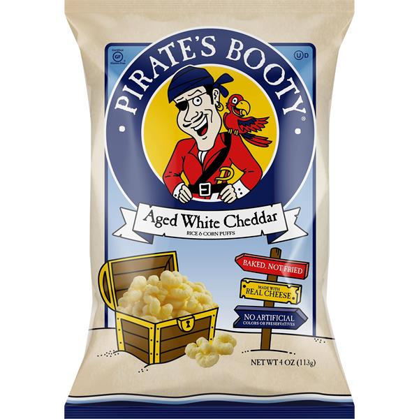 Pirate's Booty Rice & Corn Puffs, Aged White Cheddar | Publix Super Markets