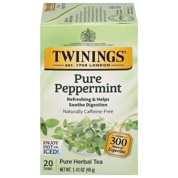 Twinings Herbal Tea, Pure Peppermint, Tea Bags | Publix Super Markets