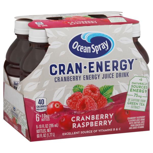 Ocean Spray Cran-Energy Energy Juice Drink, Cranberry Raspberry ...