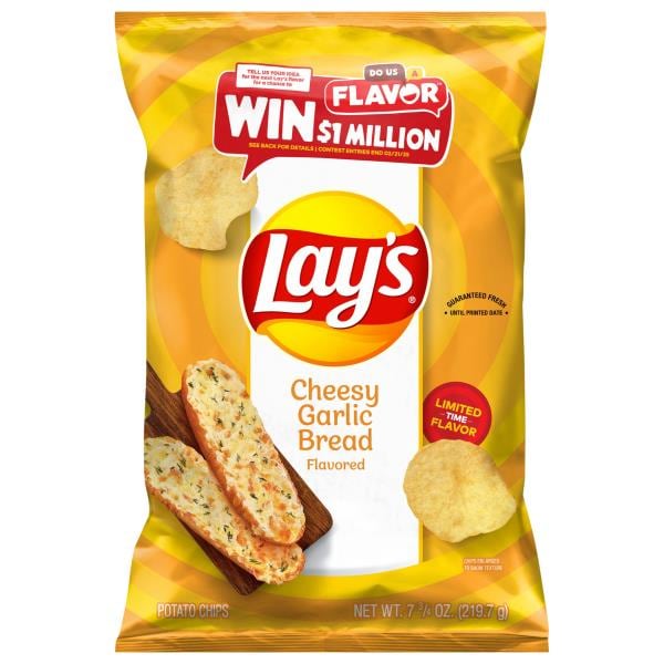 Lay's Cheesy Garlic Bread Flavored Potato Chips | Publix Super Markets