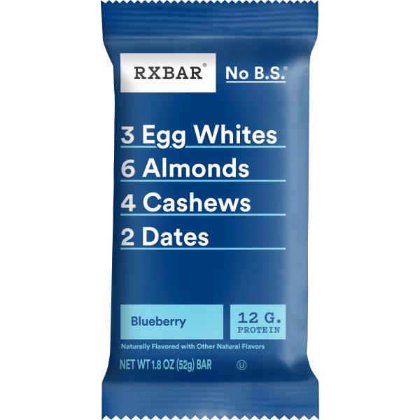 Rxbar Gluten-Free Protein Bars Blueberry, Protein Snack | Publix Super ...