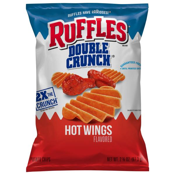 Ruffles Potato Chips, Hot Wings Flavored, Double Crunch | Publix Super ...