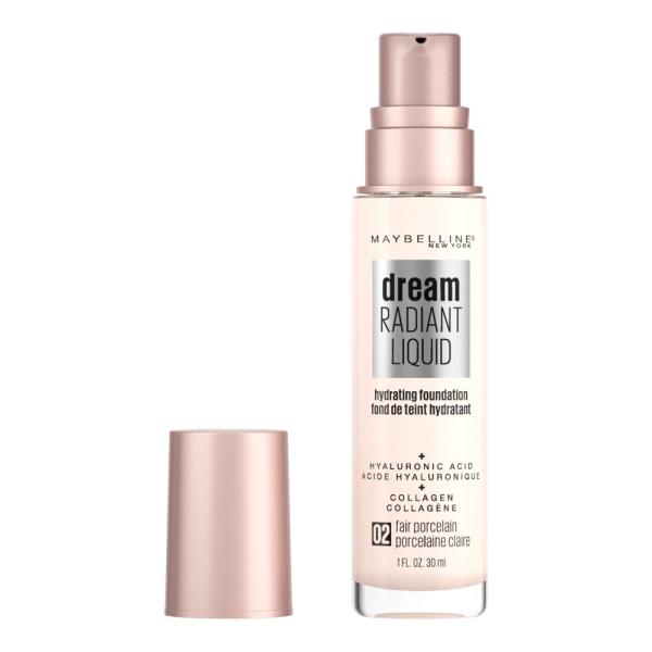 Maybelline Radiant Liquid Medium Coverage Hydrating Foundation, Fair ...