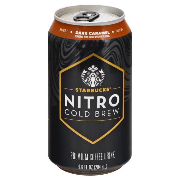 Starbucks Nitro Cold Brew Coffee Drink, Premium, Sweet, Dark Caramel ...