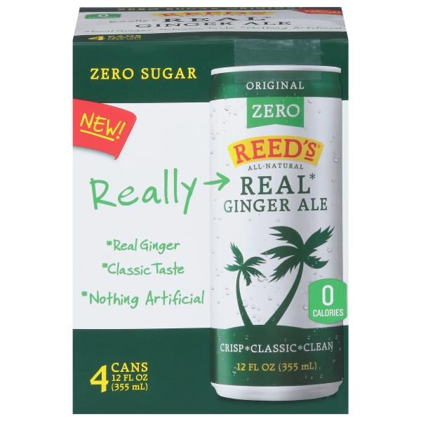 Reed's Ginger Ale, Real, Zero Sugar, Original | Publix Super Markets