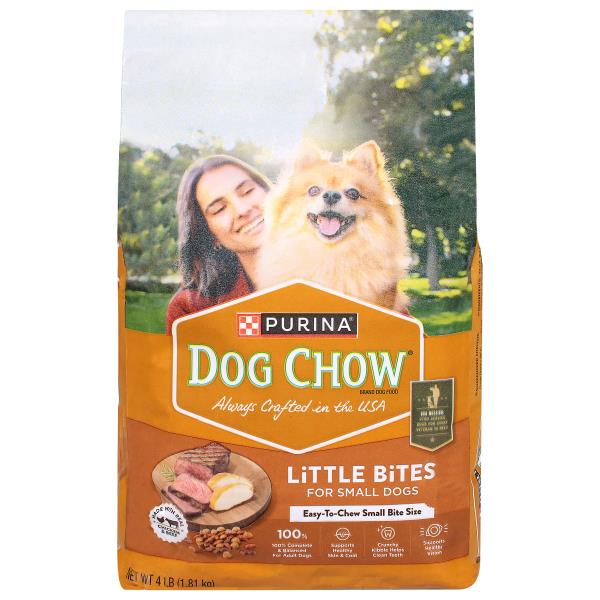 Dog Chow Little Bites For Small Dogs 100% Complete & Balanced with Real ...
