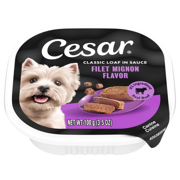 Cesar Classic Loaf in Sauce Filet Mignon Flavor Canine Cuisine | Publix ...