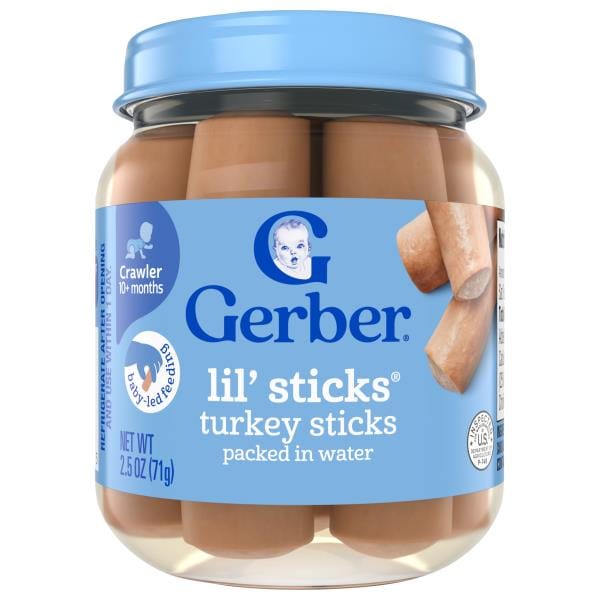 Gerber Mealtime for Baby Turkey Sticks, Lil' Sticks, Crawler (10 ...