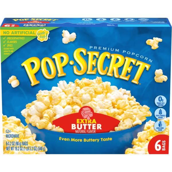 Pop Secret® Extra Butter Microwave Popcorn | Publix Super Markets