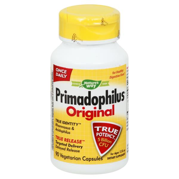 Nature's Way Primadophilus Supplement, Original, Vegetarian Capsules ...