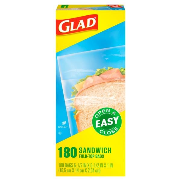 Glad Fold-Top Bags, Sandwich | Publix Super Markets