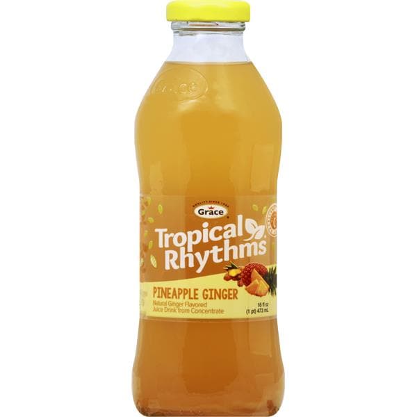 Grace Tropical Rhythms Juice Drink, from Concentrate, Pineapple Ginger ...