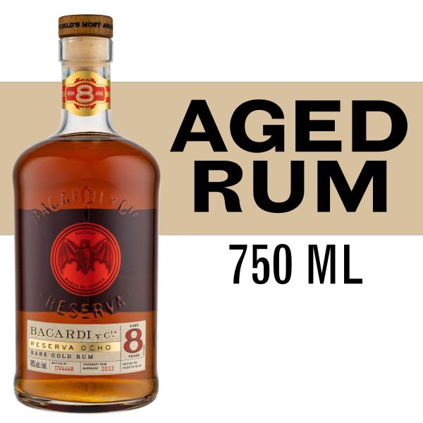 Bacardi Rare Gold Reserva Ocho Aged Rum Aged 8 YR | Publix Super Markets