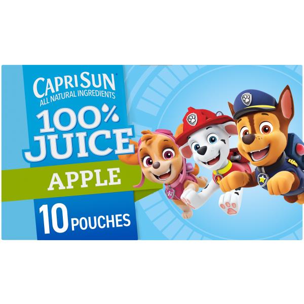 Capri Sun Paw Patrol Naturally Flavored 100% Apple Juice | Publix Super ...